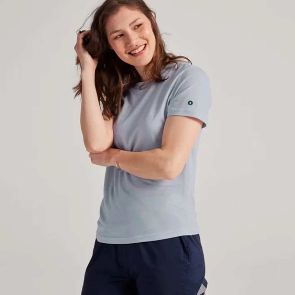 allbirds | Tops | Allbirds Trinoxo Tee Classic Light Blue Merino Wool ...